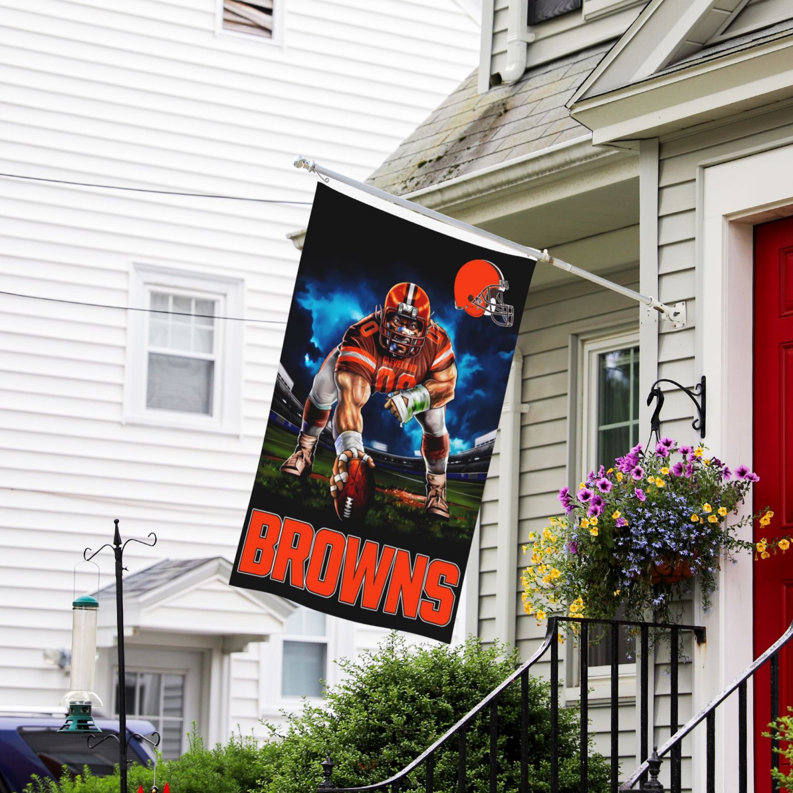 Cleveland Custom Vertical Double Sided Flag 3x5FT, American Football ...