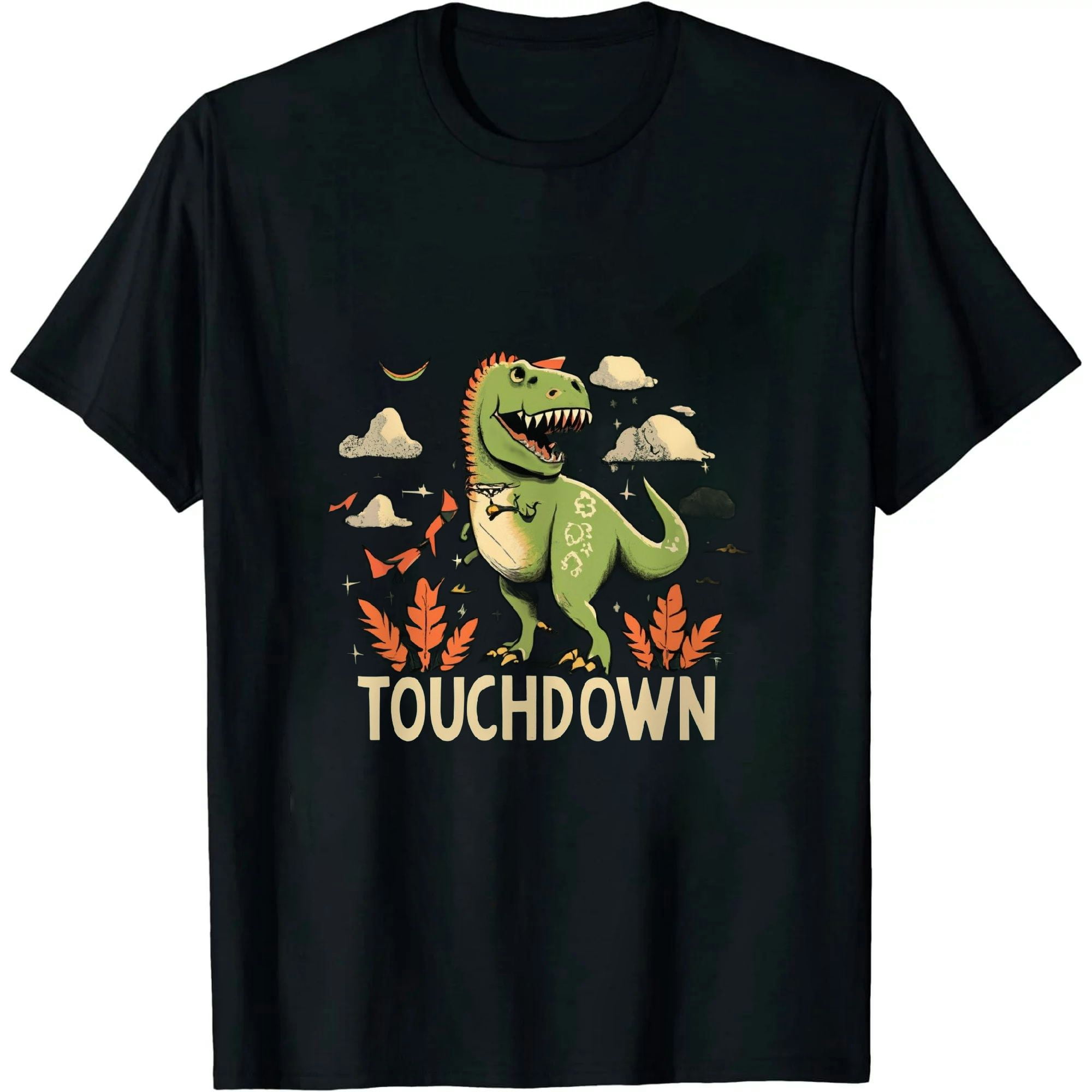 Cleveland Dinosaur Tyrannosaurus Rex Football Touchdown Kids T-Shirt ...