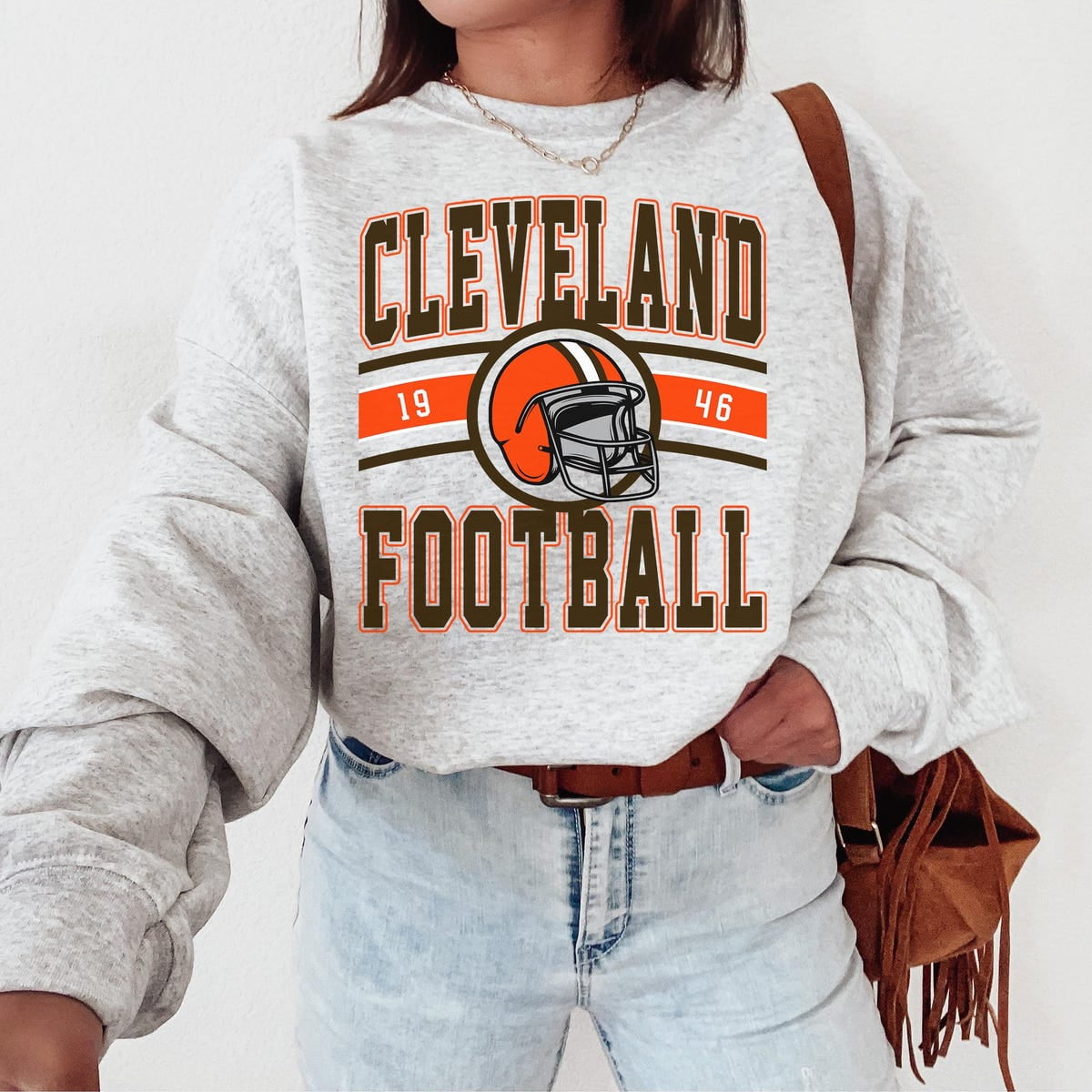 Cleveland Football Crewneck Sweatshirt , Browns Sweatshirt, Cleveland ...
