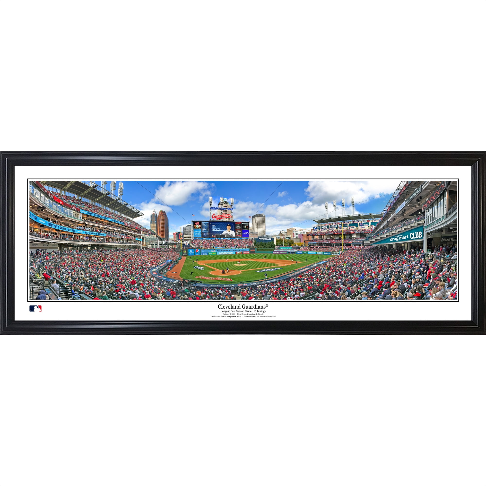 Cleveland Guardians 42" x 17" Framed Panorama - Walmart.com