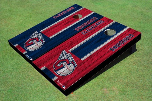 Cleveland Guardians Ball Alternating Wood Look Long Stripe Custom ...