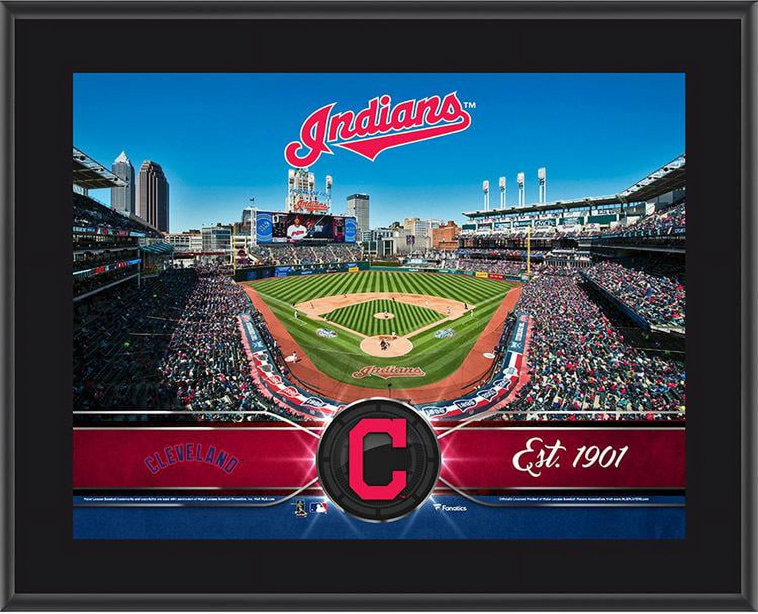 Cleveland Indians 10" x 13" Sublimated Team Stadium Plaque - Walmart.com