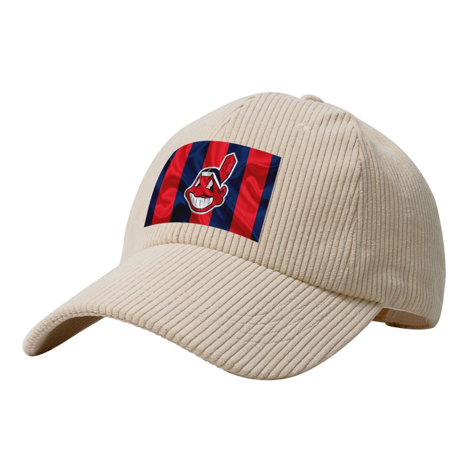 Cleveland_Indians Corduroy Baseball Cap Popular Team Casual Everyday ...