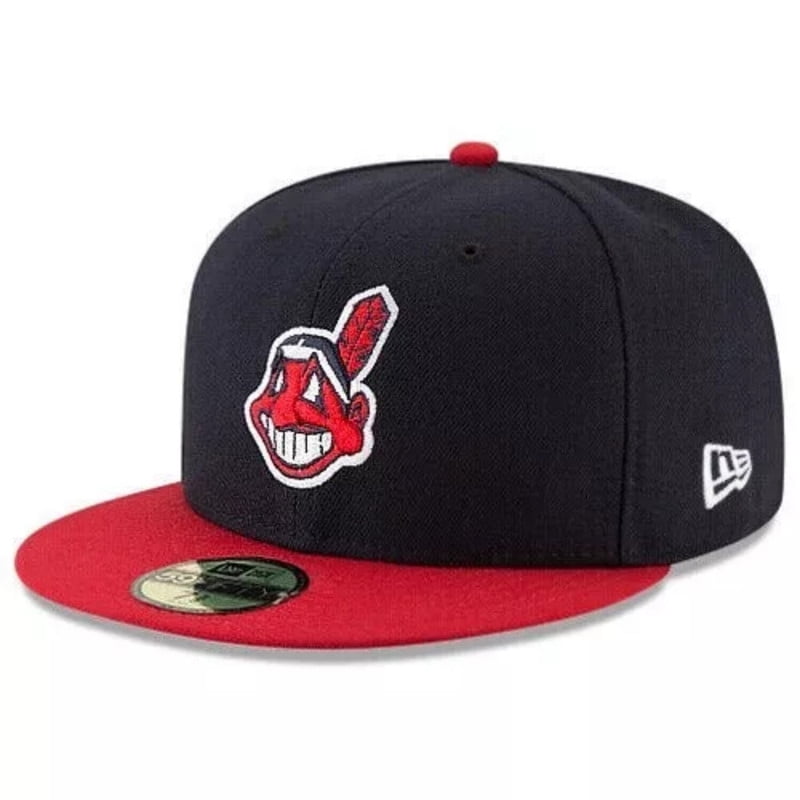 Cleveland - Indians Navy/Red Men's Fitted Baseball Cap New style ...