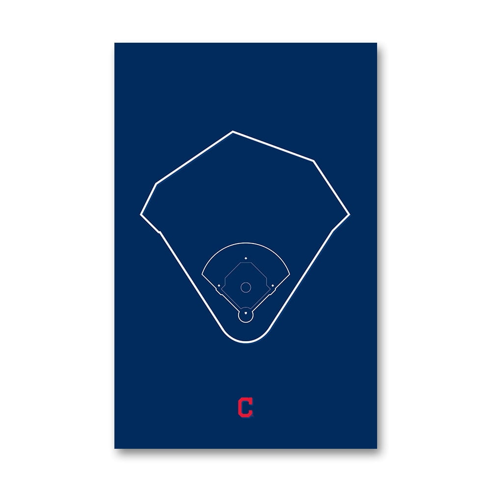 Cleveland Indians Progressive Field 11" x 17" Ballpark Outline Art ...