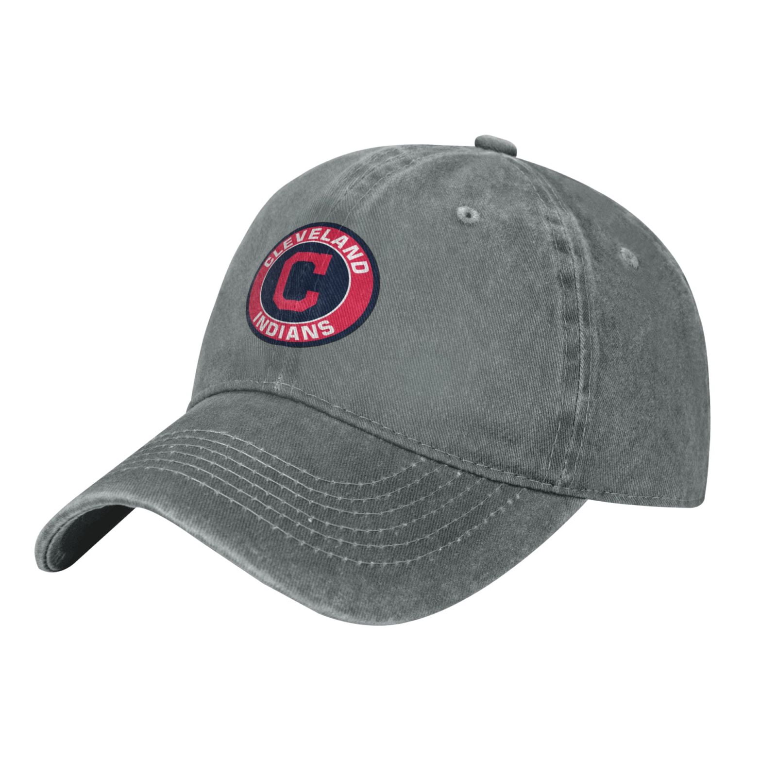 Cleveland_Indians Vintage Washed Denim Baseball Cap Golf Adjustable ...