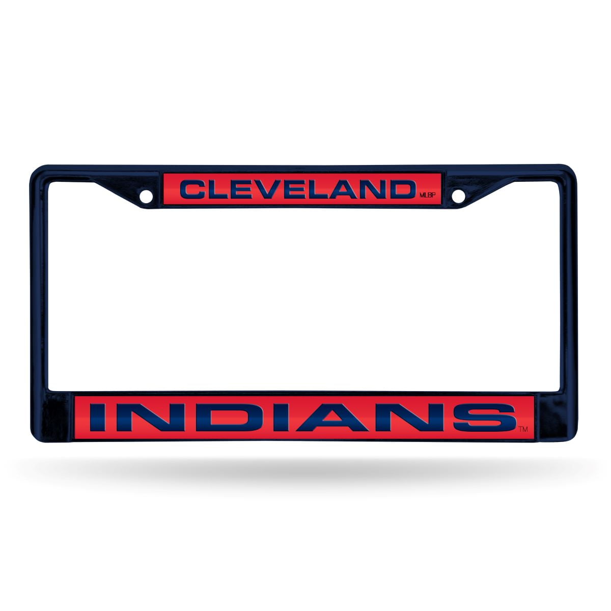 Cleveland MLB Indians Navy Painted Metal Laser Cut License Plate Frame ...