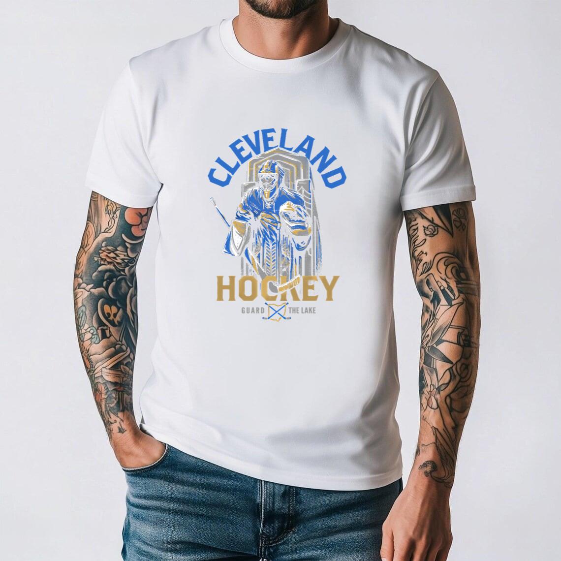 Cleveland Monsters Hockey Unisex T-shirt with Guard The Lake AHL Spirit ...