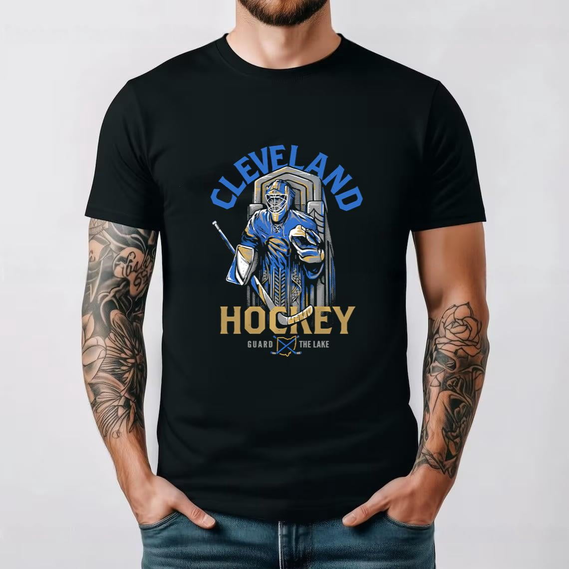 Cleveland Monsters Hockey Unisex T-shirt with Guard The Lake AHL Spirit ...