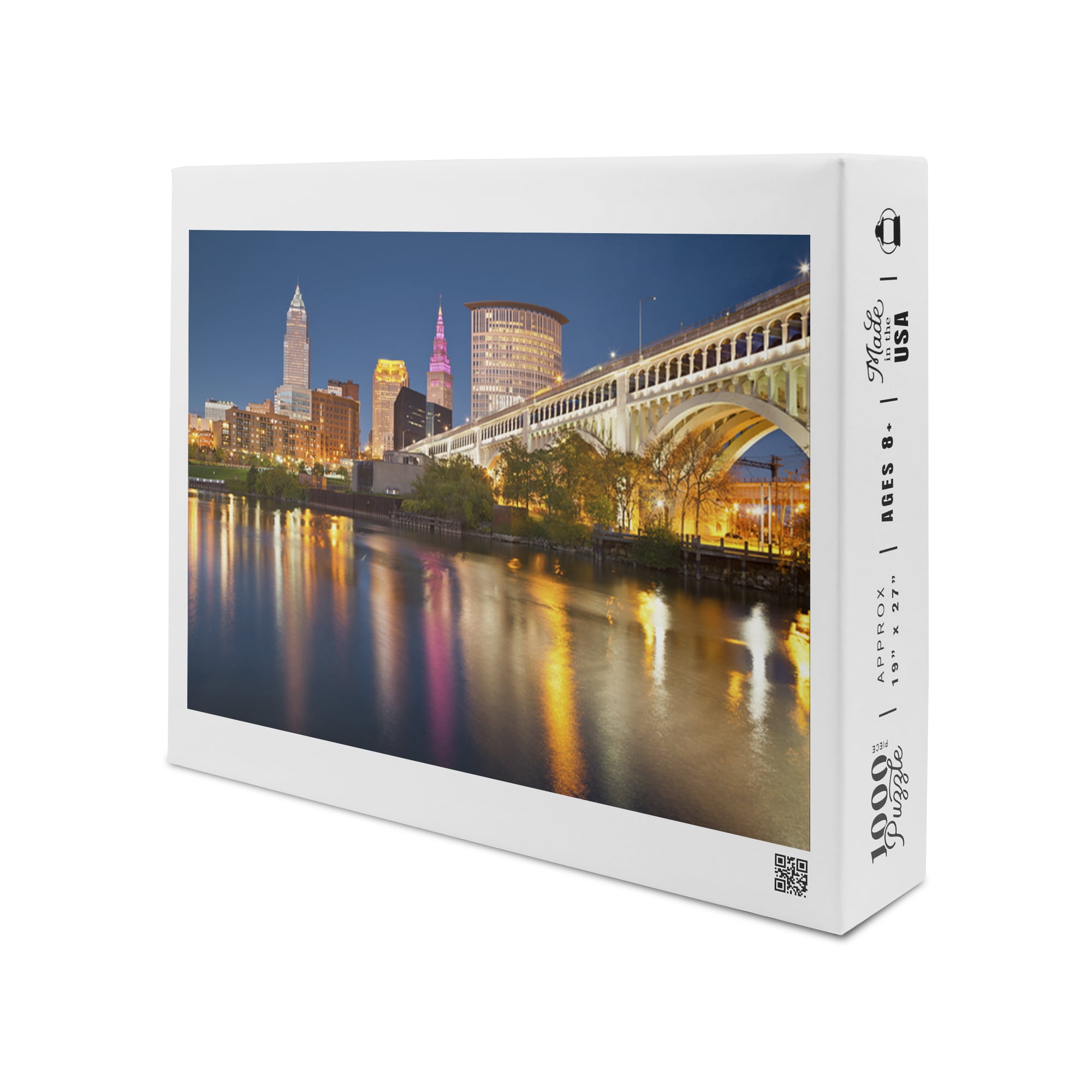 Cleveland, Ohio, Colorful Cleveland Skyline at Night, Photo A-92982 ...