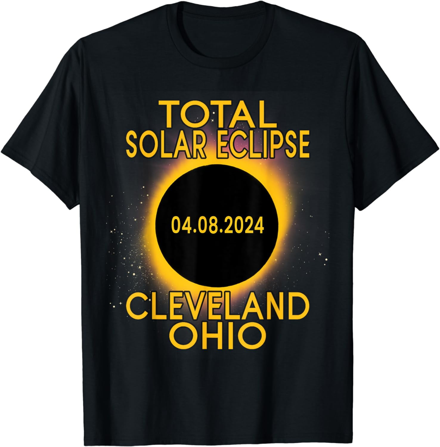 Cleveland Ohio Total Solar Eclipse 2024 Path of Totality OH T-Shirt ...
