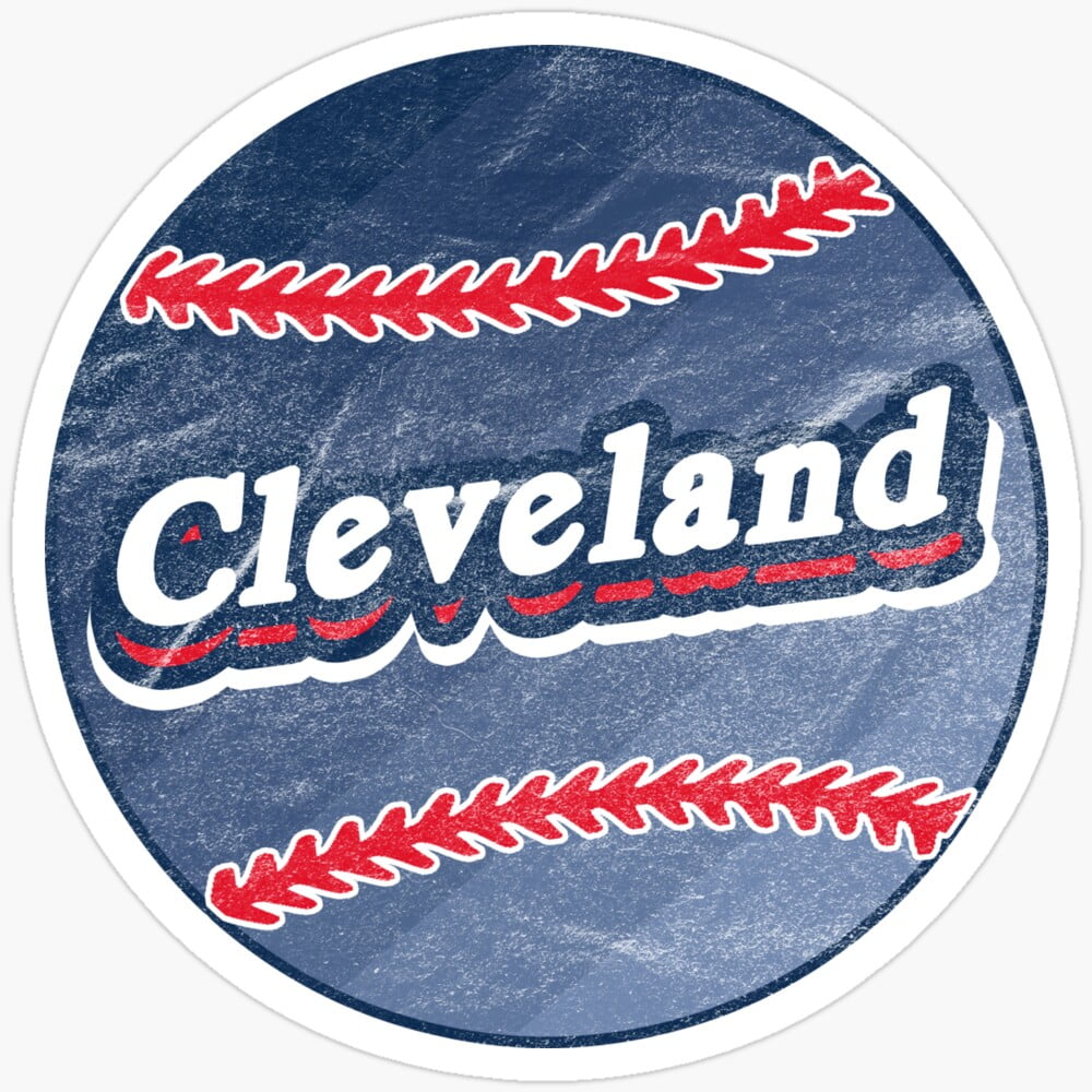 Cleveland Retro Baseball Sticker Phone Decal Water Bottle Stickers Car ...