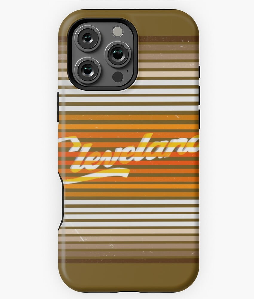 Cleveland Retro Sports Fan Phone Case for iPhone 16 15 14 13 12 11 Pro ...