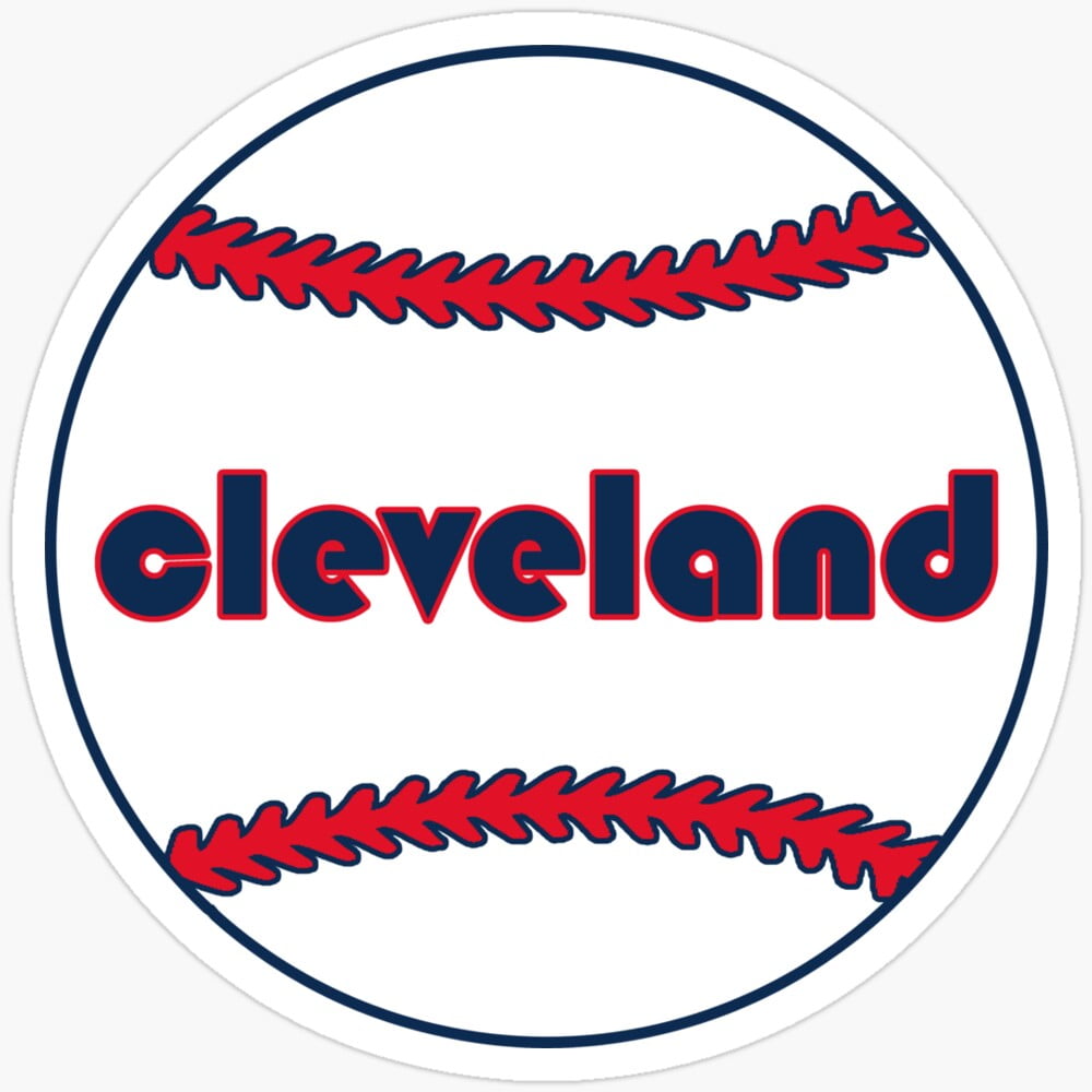 Cleveland Retro Throwback Baseball Sticker Phone Decal Water Bottle ...