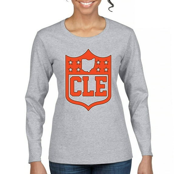 Cleveland Shield Women's Long Sleeve T-shirt Game Night Fantasy ...