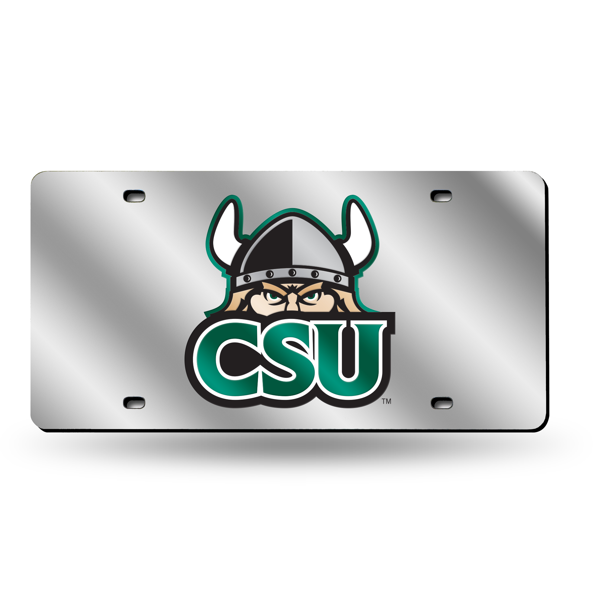 Cleveland State Vikings Mirrored Laser Cut License Plate Laser Tag ...