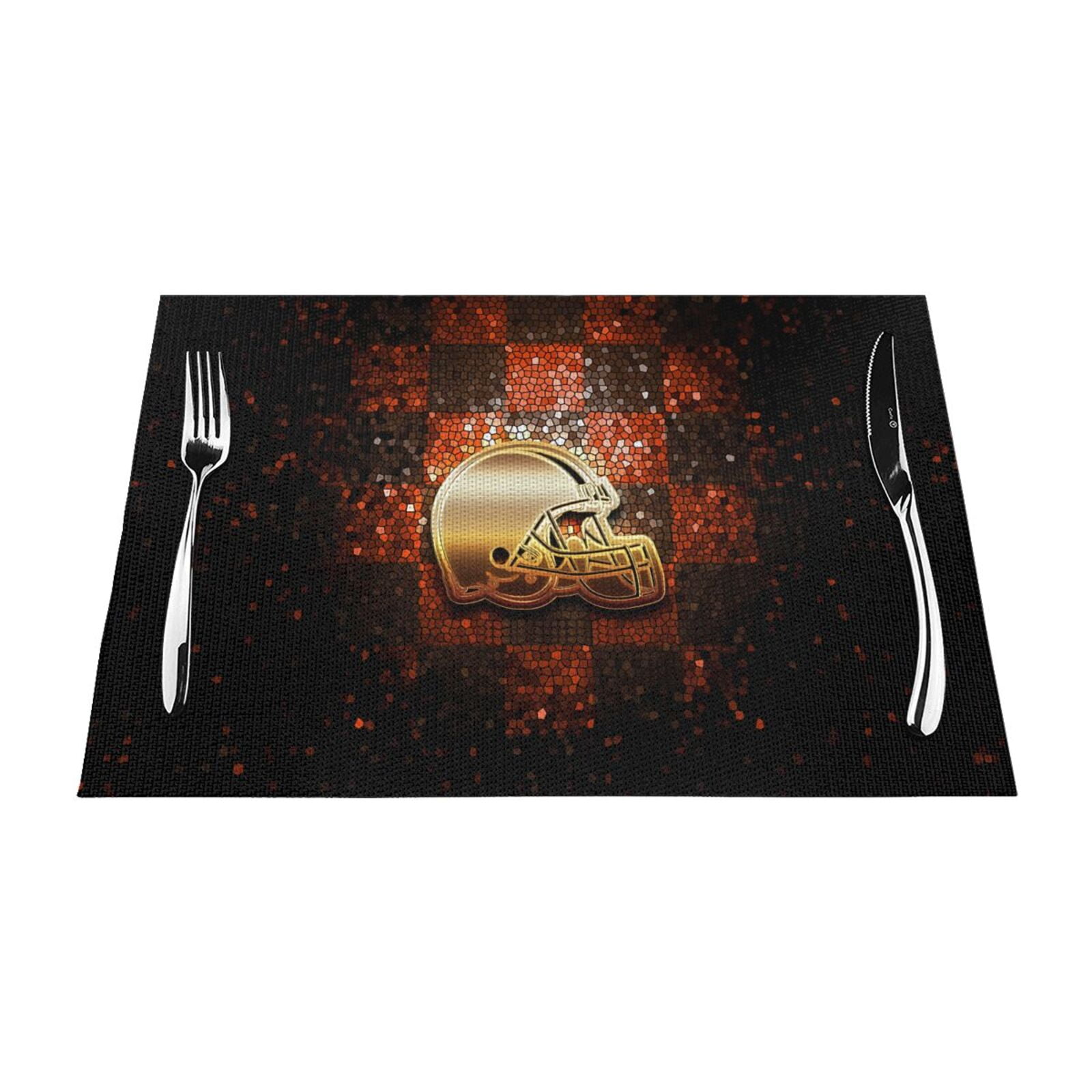 Cleveland Team PVC Woven Dinner Plate Mat 12x18 Inch, Easy to Clean ...