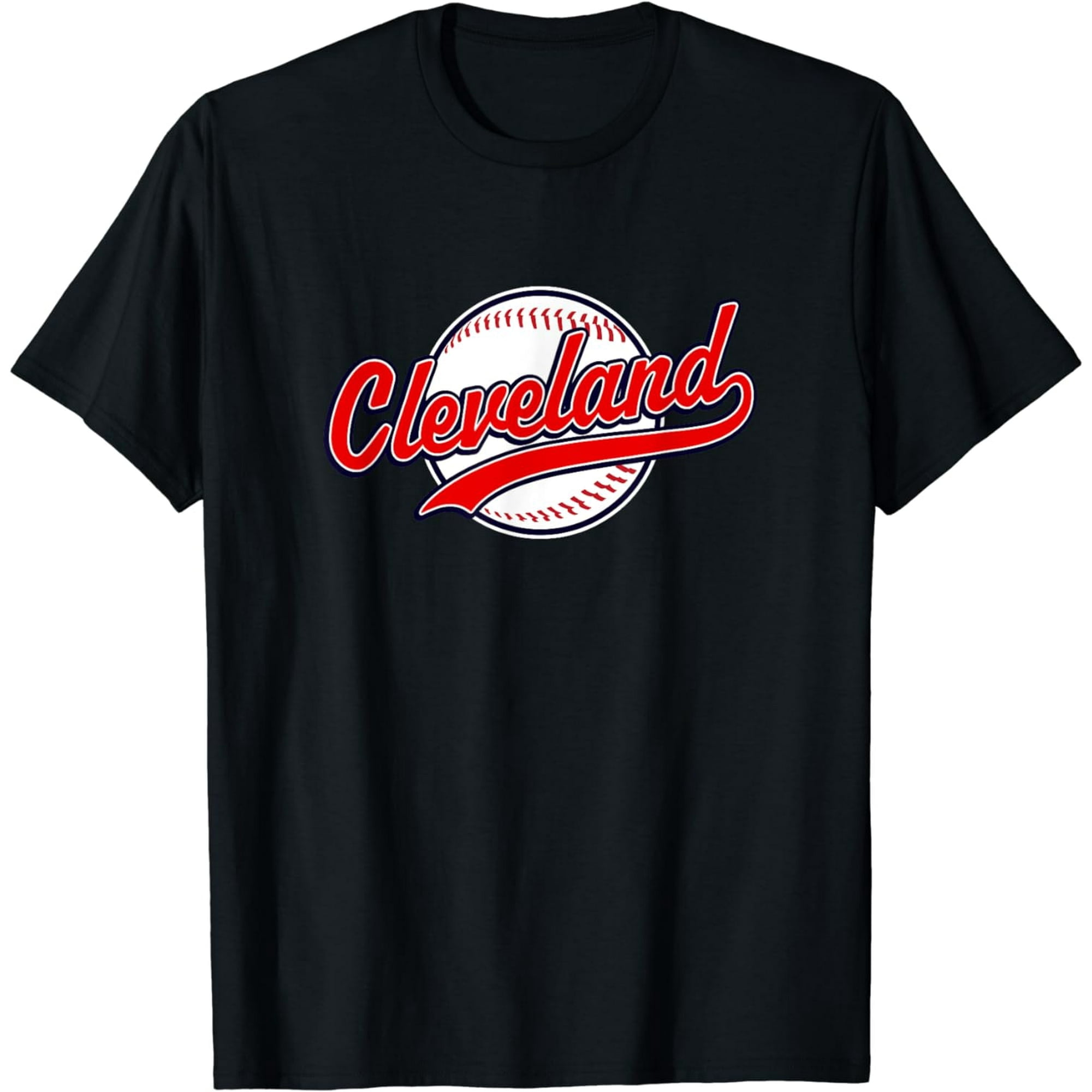 Cleveland Tee Vintage Baseball Throwback Retro Design T-Shirt - Walmart.com
