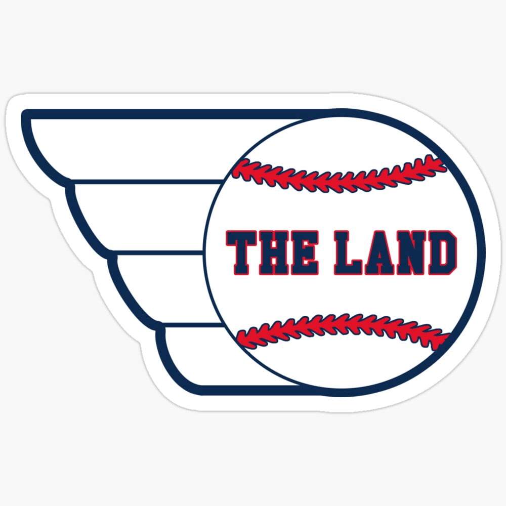 Cleveland The Land Baseball Sticker Phone Decal Water Bottle Stickers ...