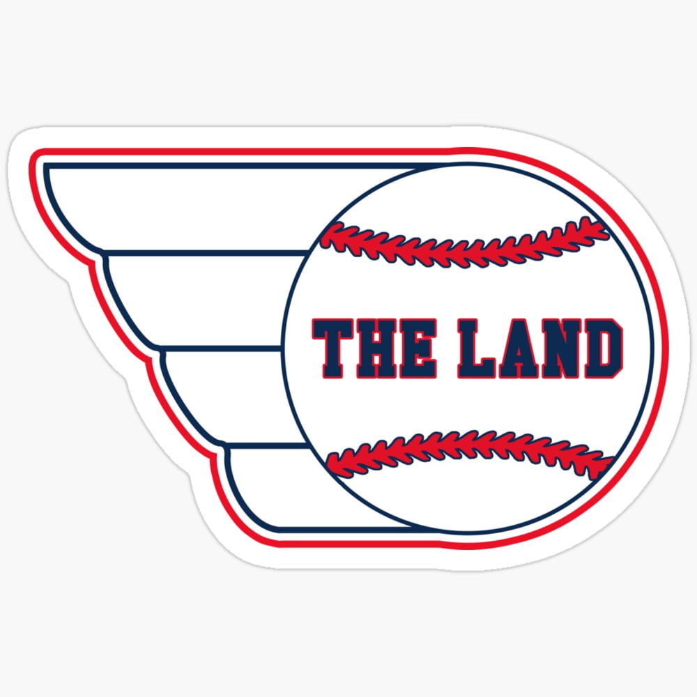 Cleveland The Land Baseball Sticker Phone Decal Water Bottle Stickers ...