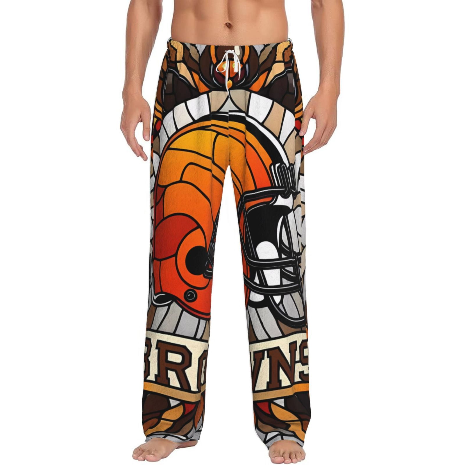 Cleveland adult men's flannel pajama pants, men's thermal pajama pants ...