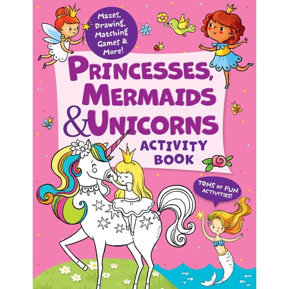 Clever Activity Princesses, Mermaids & Unicorns Activity Book ...