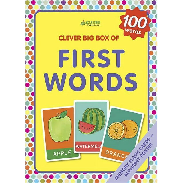 Clever Big Box Of: First Words : Memory flash cards (Cards) - Walmart.com