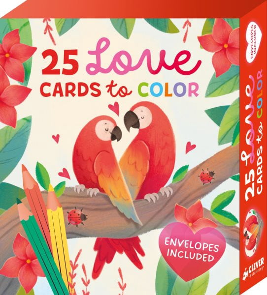 Pre-Owned Clever Cards To Color: 25 Love Cards to Color : Envelopes ...