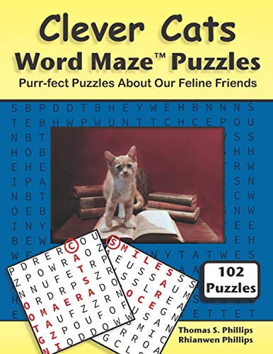 Pre-Owned Clever Cats Word Maze Puzzles: Purr-fect Puzzles About Our ...