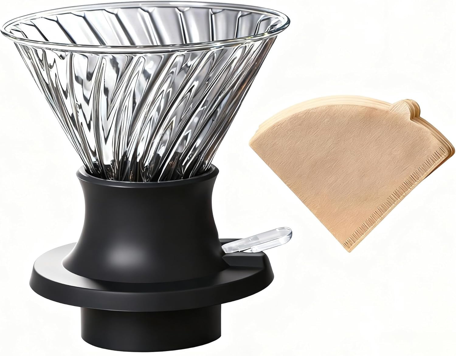 Clever Coffee Dripper V60 Brewer, One-Touch Switch Control, French ...