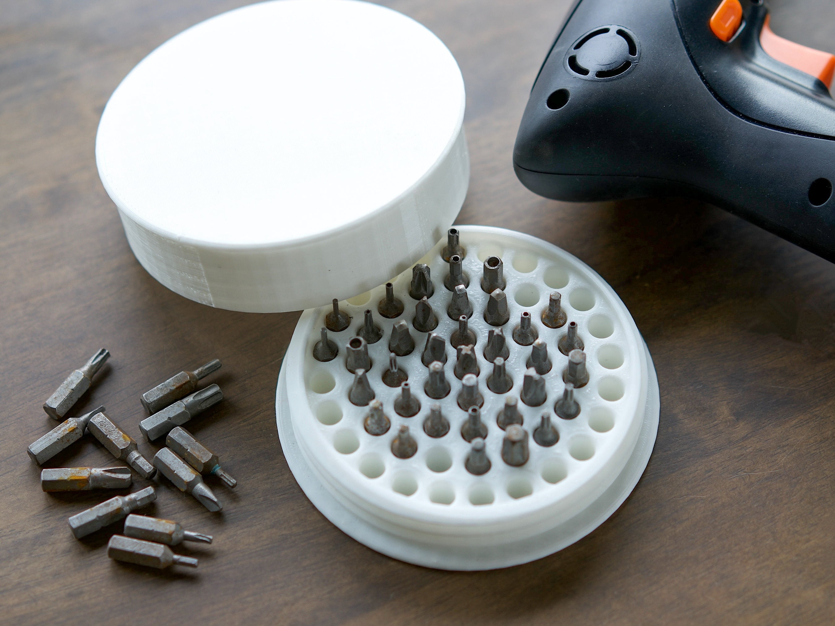 Clever Contraption Drill Bit Storage Organizer Case | Holds 61 Bits ...