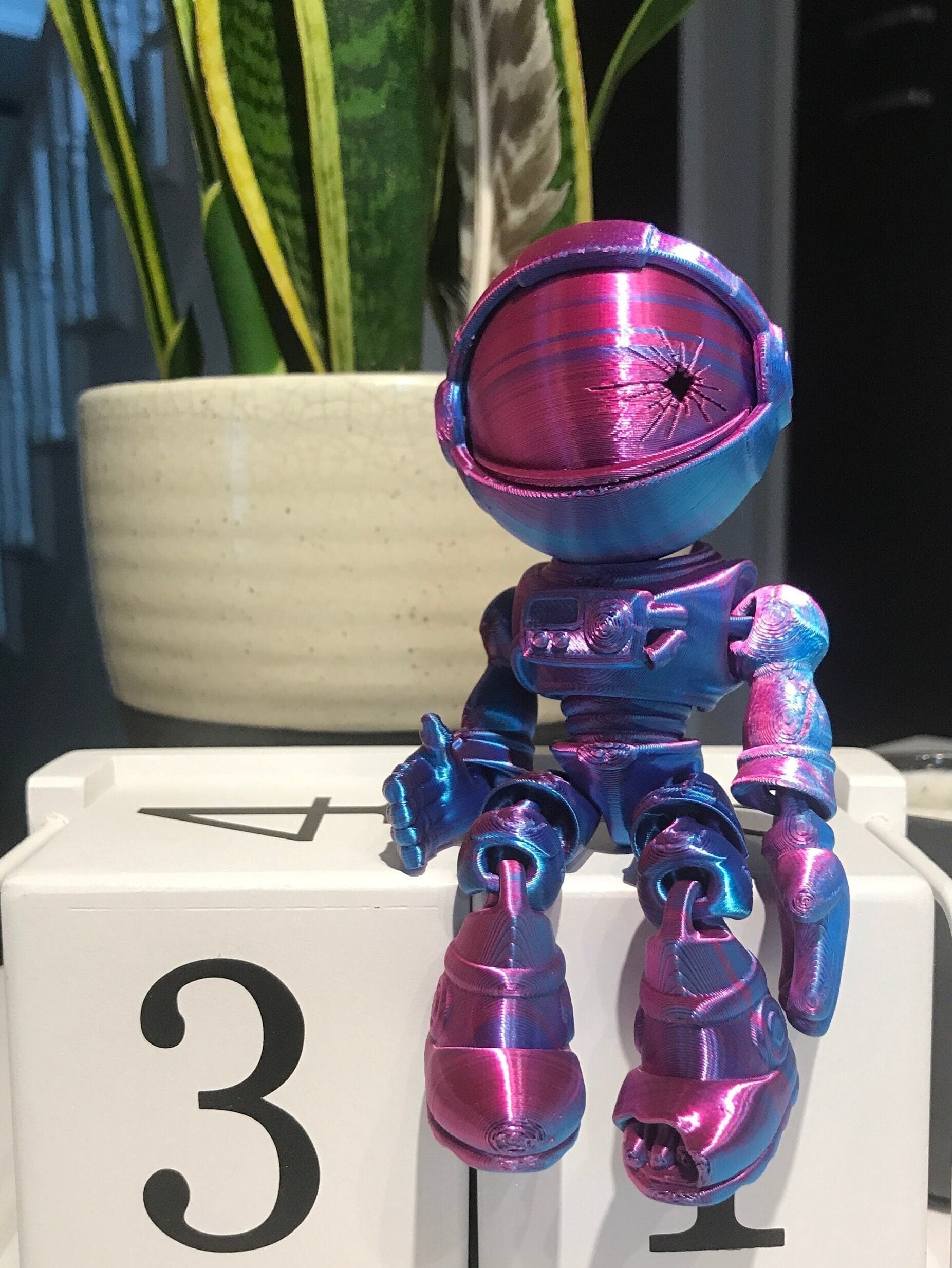 Clever Contraption Fidget Astronaut Skeleton Toy – Flexible 3D Printed ...