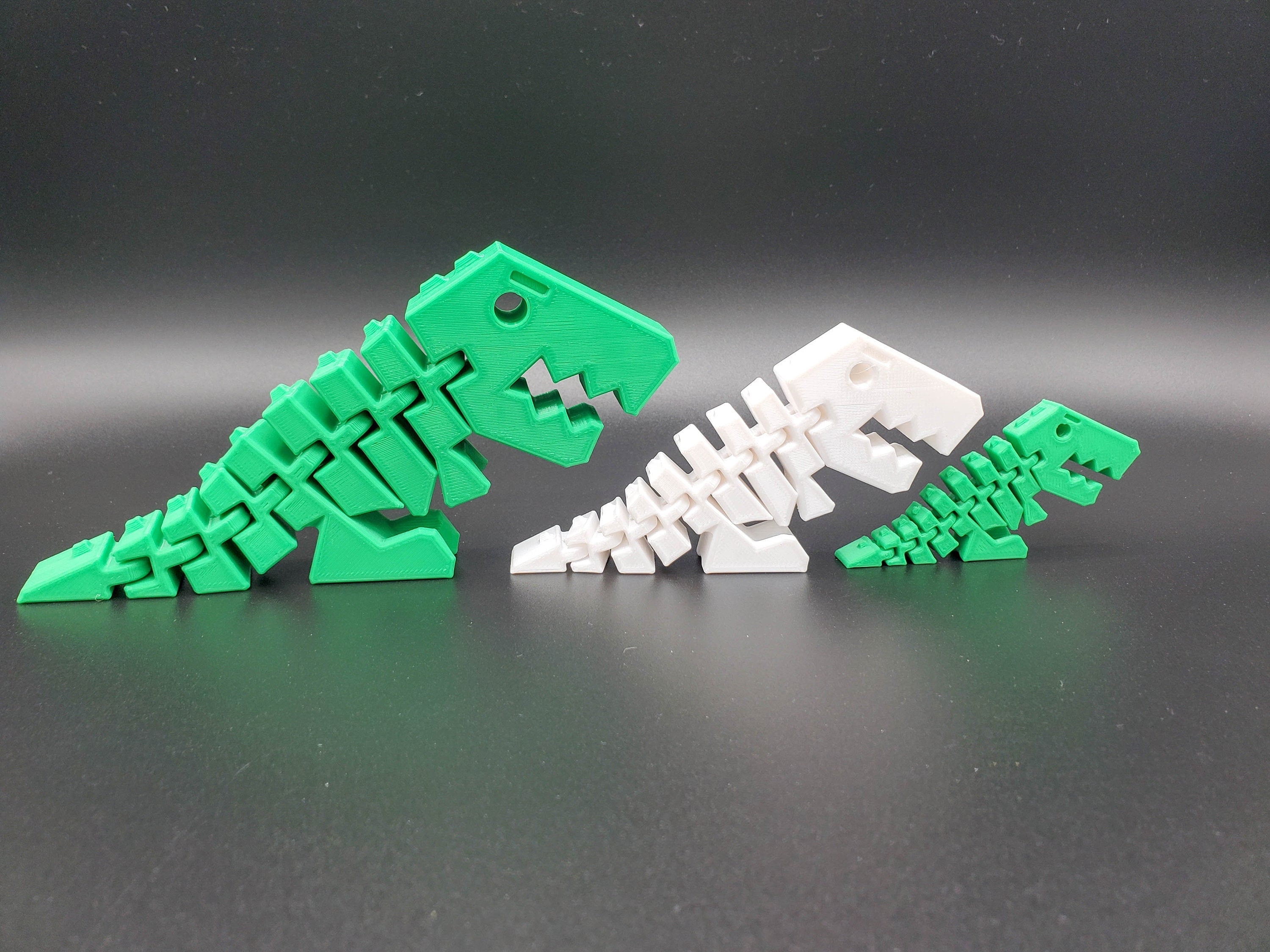 Clever Contraption Flexible T-Rex Fidget Toy | 3D Printed PLA Stress ...