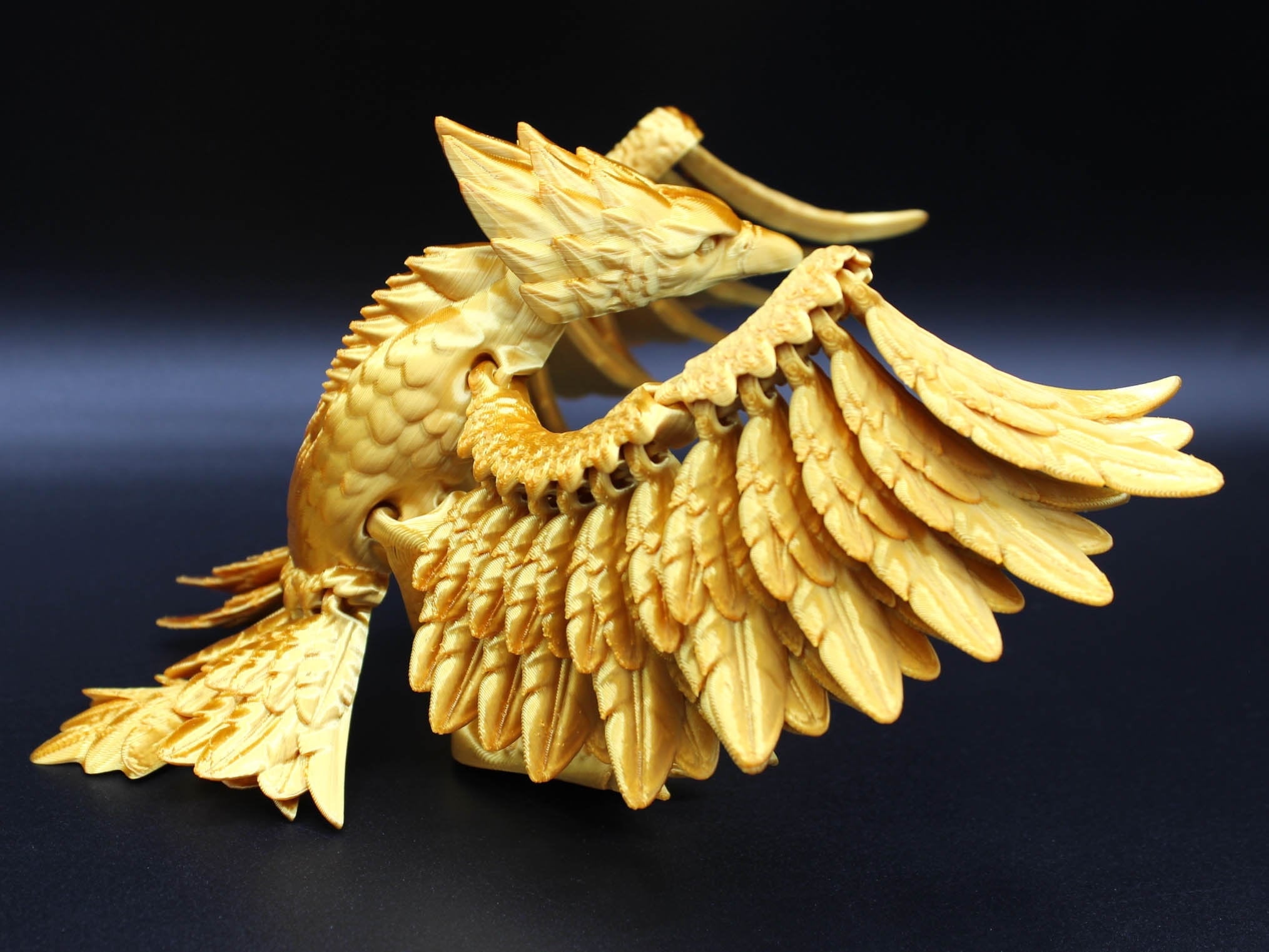 Clever Contraption Phoenix Fidget Toy | Articulated PLA Plastic | Focus ...