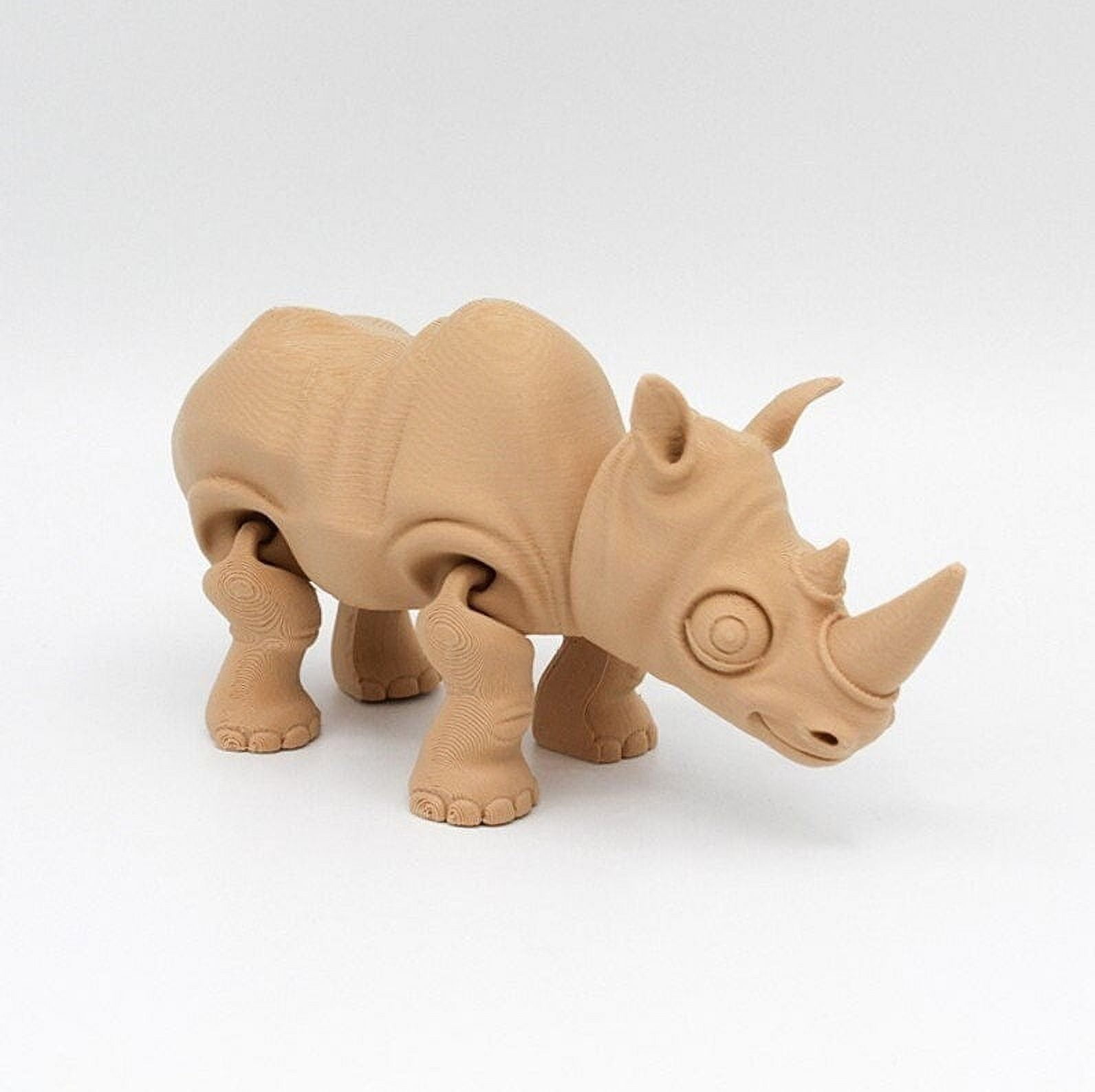 Clever Contraption Rhino Fidget Toy | Durable 3D Printed PLA Plastic ...