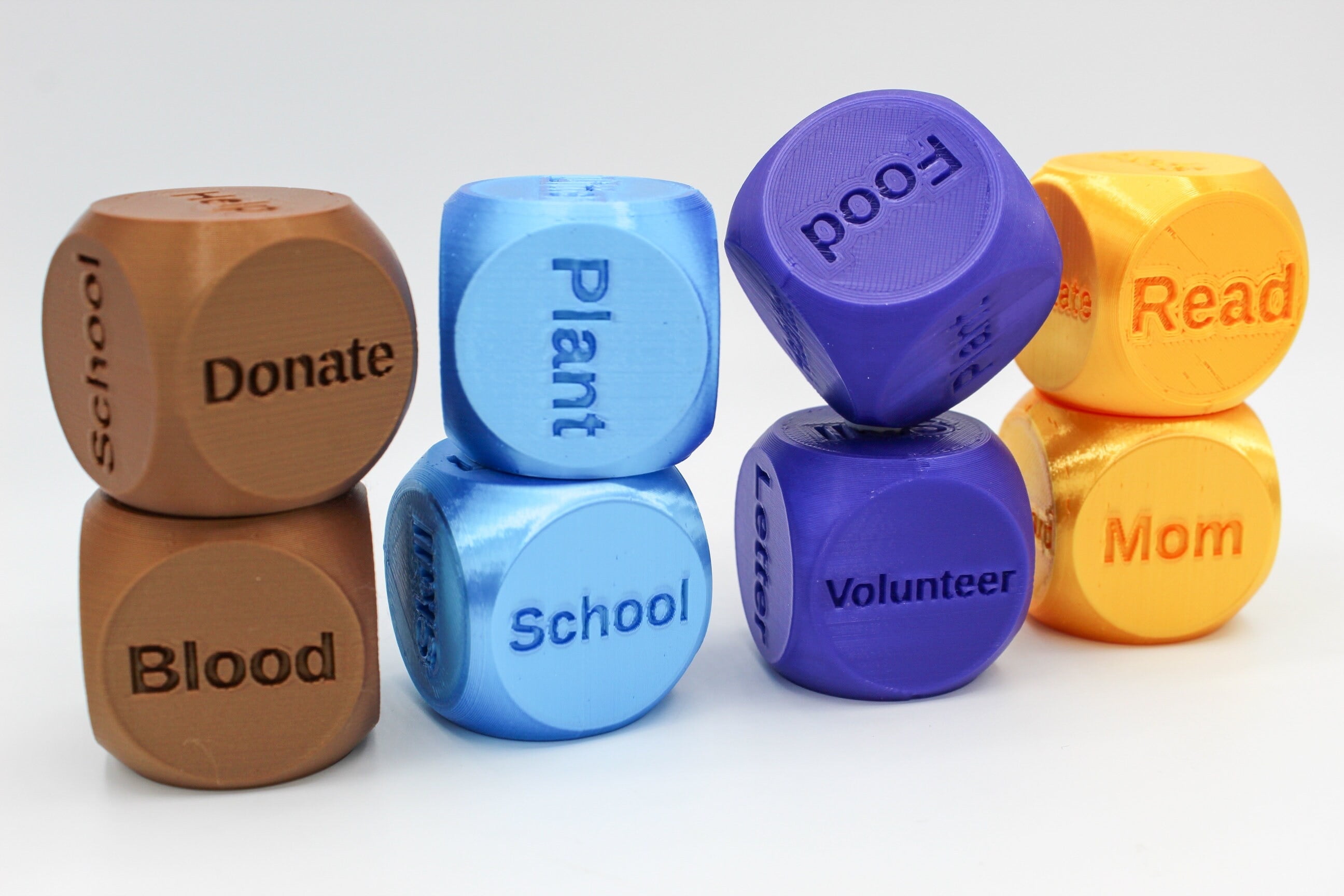 Clever Contraption Service Idea Dice Set | 1.4" | Set of 2 | Ages 12 ...