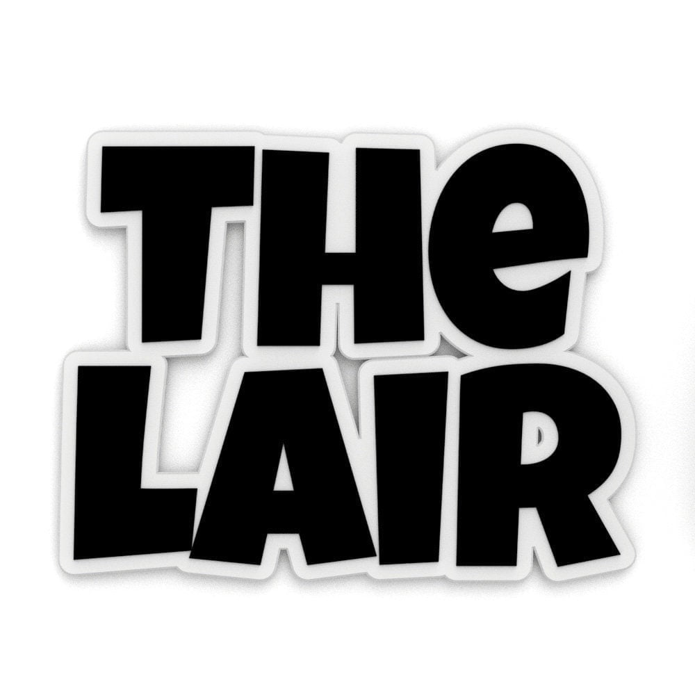 Clever Contraption Sign | Door Name Tag The Lair – Black and White ...