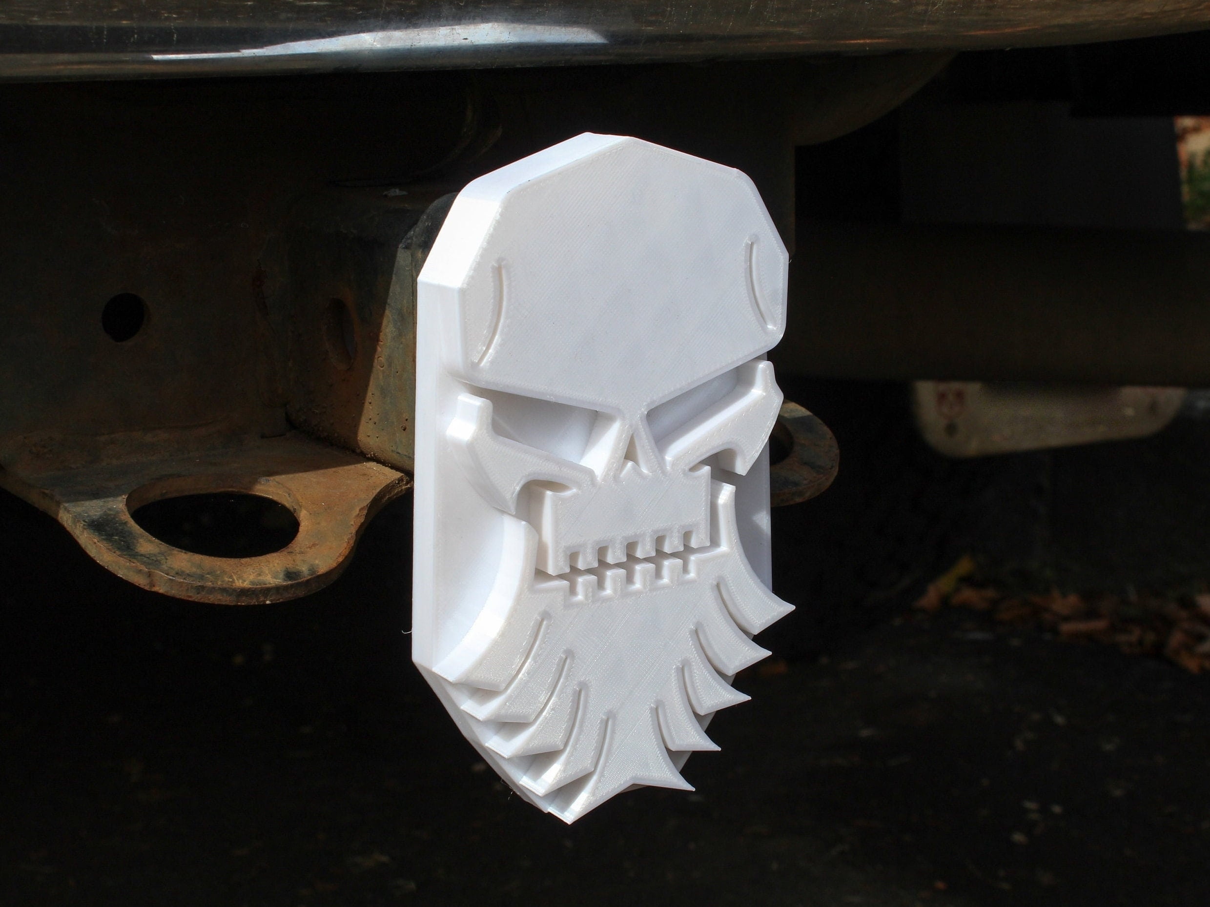 Clever Contraption Truck Trailer Hitch Plug | Bearded Skull Design ...