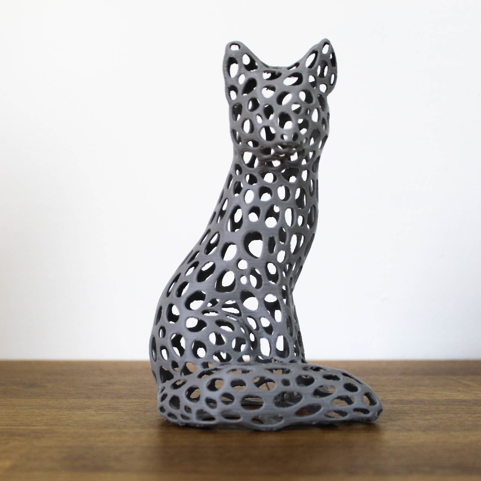 Clever Contraption Voronoi Fox Figurine – Geometric Animal Sculpture ...