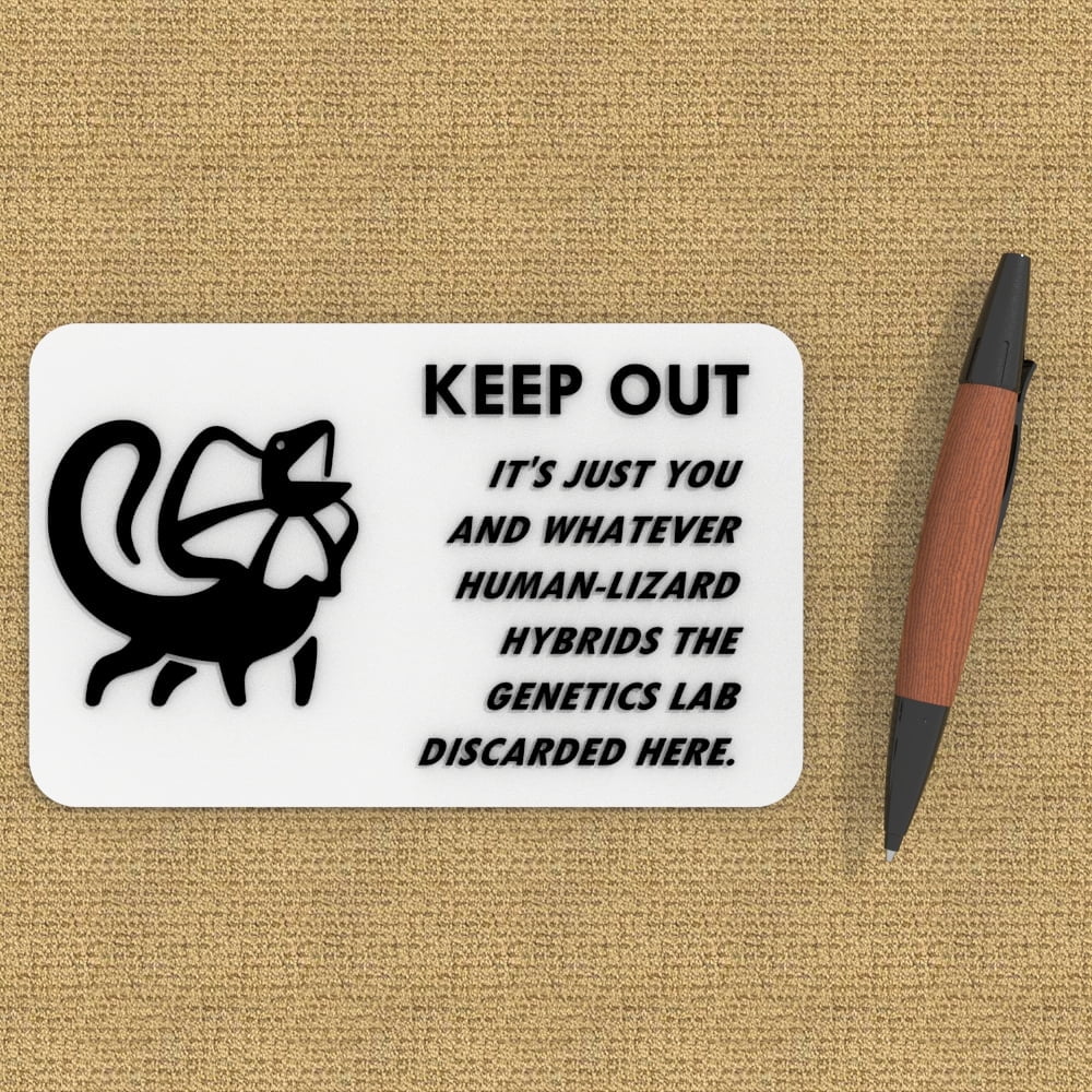 Clever Contraption | Warning Sign - No Trespassing | Funny Wall Decor ...