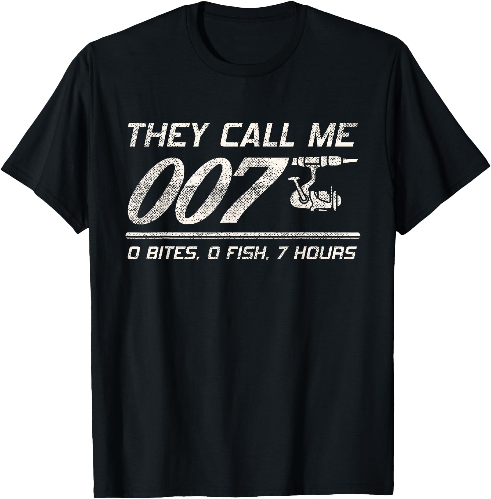 Clever Fishing Humor T-Shirt - 0 Bites 0 Fish 7 Hours Funny Angler Dad ...