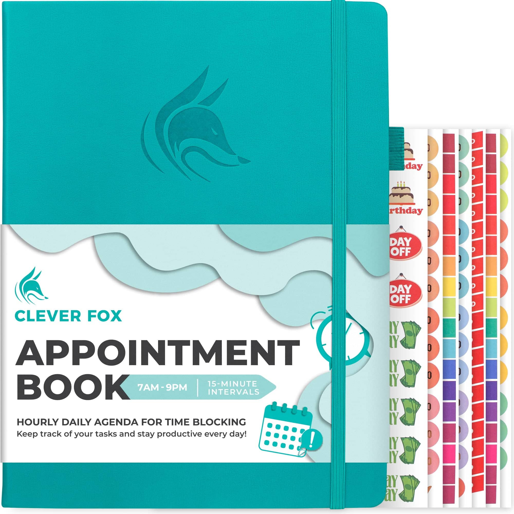 Clever Fox Undated Appointment Book - Hourly Schedule Planner ...