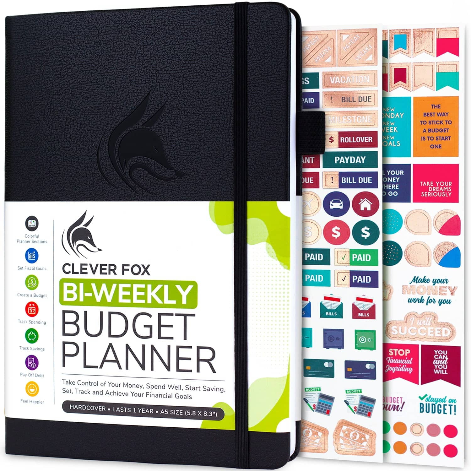 Clever Fox Bi-Weekly Budget Planner - Organized Notebook & Finance ...