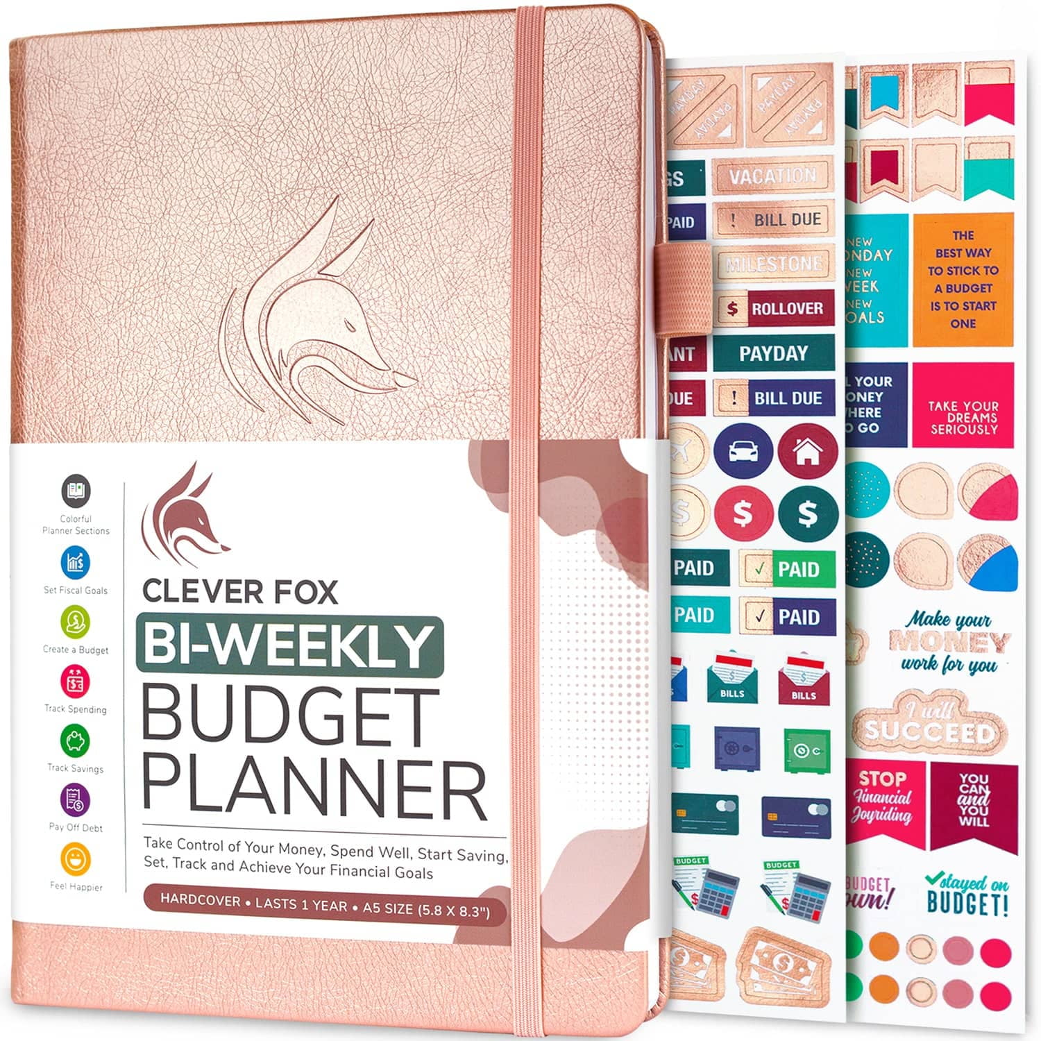 Clever Fox Personal Financial Notebook: Organized Bi-Weekly Budget ...
