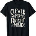Clever Fox Bright Mind Typographic T-shtir - Walmart.com