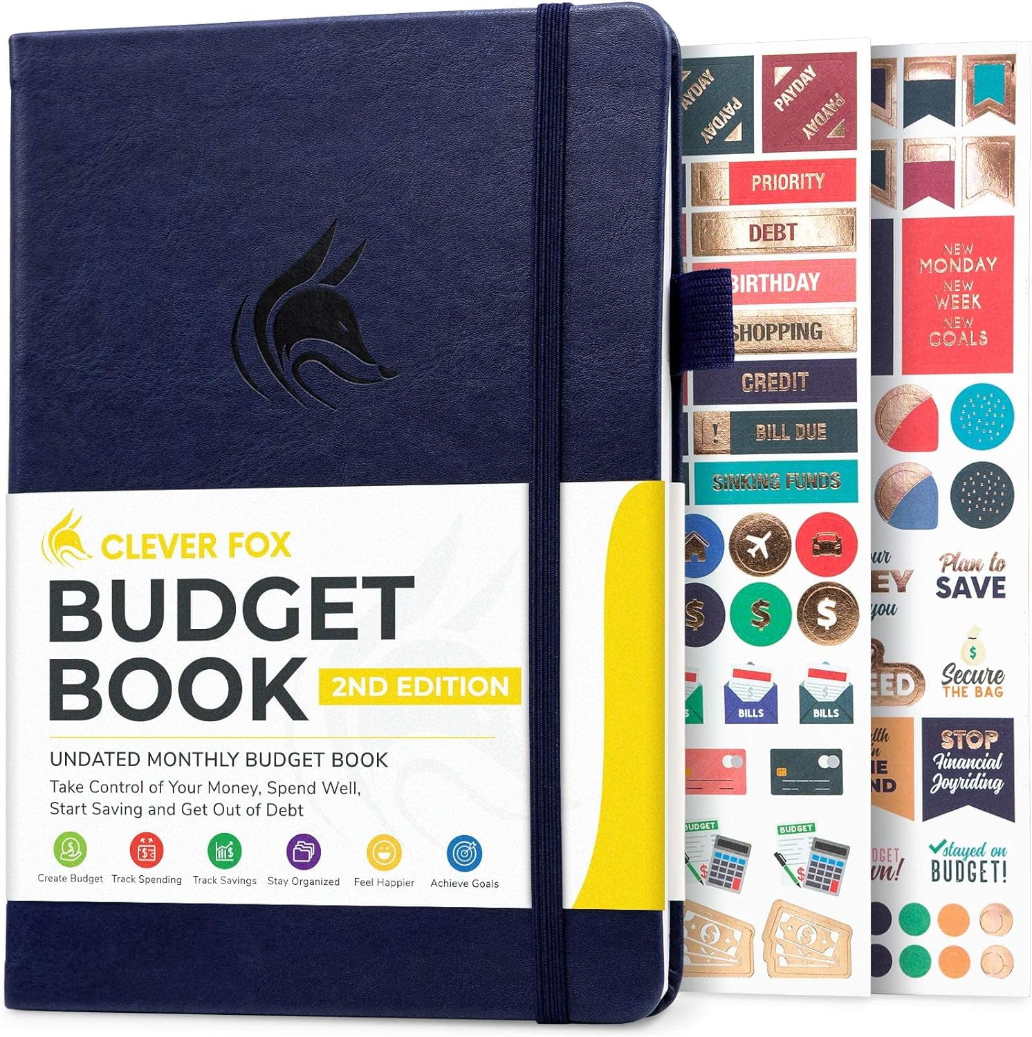 "Clever Fox Financial Planner & Expense Tracker Notebook, Compact (5.3 ...