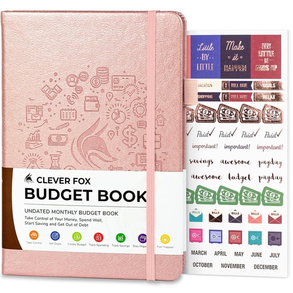 Clever Fox Financial Notebook - Budget Planner & Monthly Bill Organizer ...