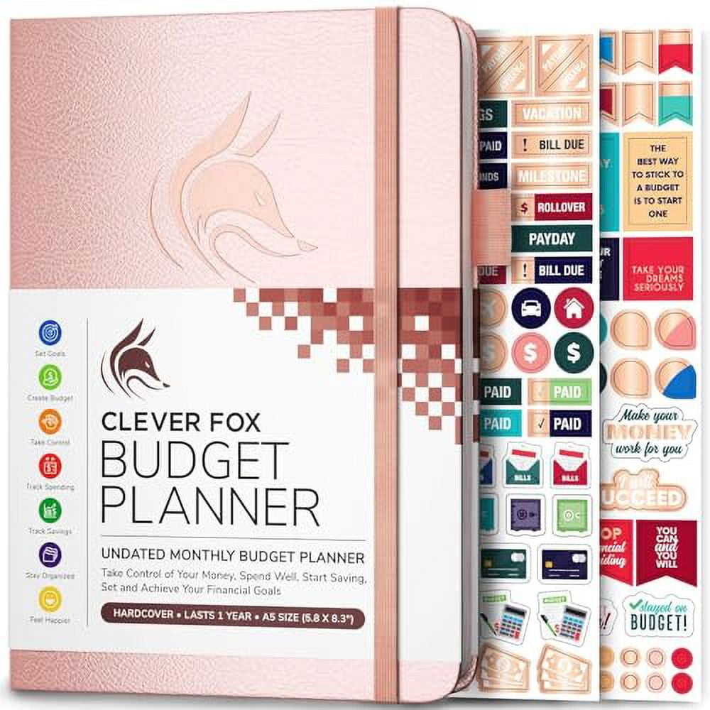 Clever Fox Budget Planner - Expense Tracker Notebook. Monthly Budgeting ...