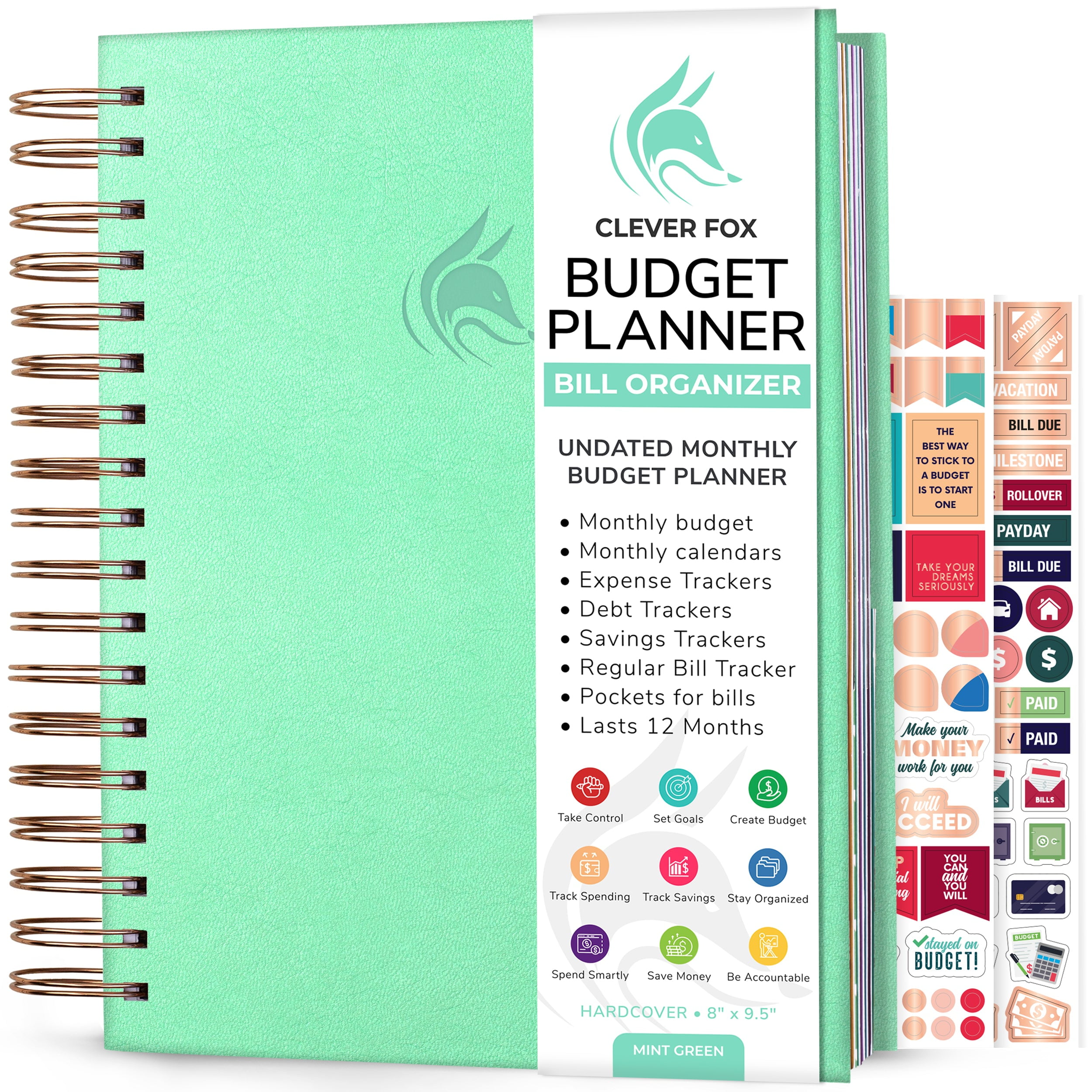 Clever Fox Budget Planner & Monthly Bill Organizer With Pockets ...