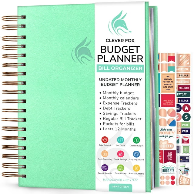 Clever Fox Budget Planner & Monthly Bill Organizer With Pockets ...